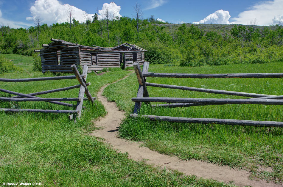 Luther Taylor cabin and homestead, Grand Teton National Park, Wyoming ...